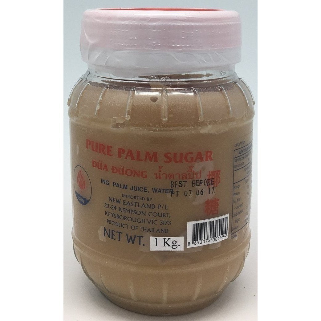 D238B Lotus Brand - Pure Palm Sugar 1kg - 12 jar / 1 CTN – New Eastland