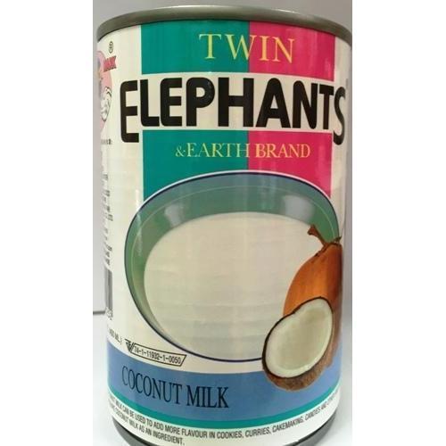 T020 Twin Elephants & Earth Brand -Coconut Milk 400ml - 24 tin / 1 CTN ...